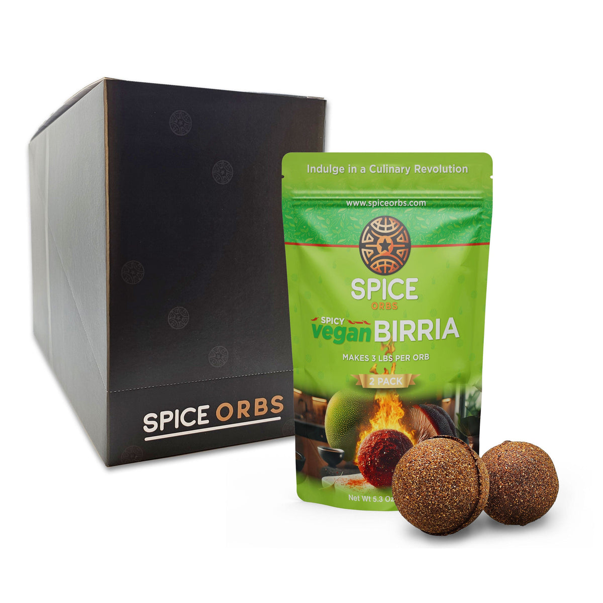 Medium Spicy Vegan Birria - Case of 7 | Spice Orbs